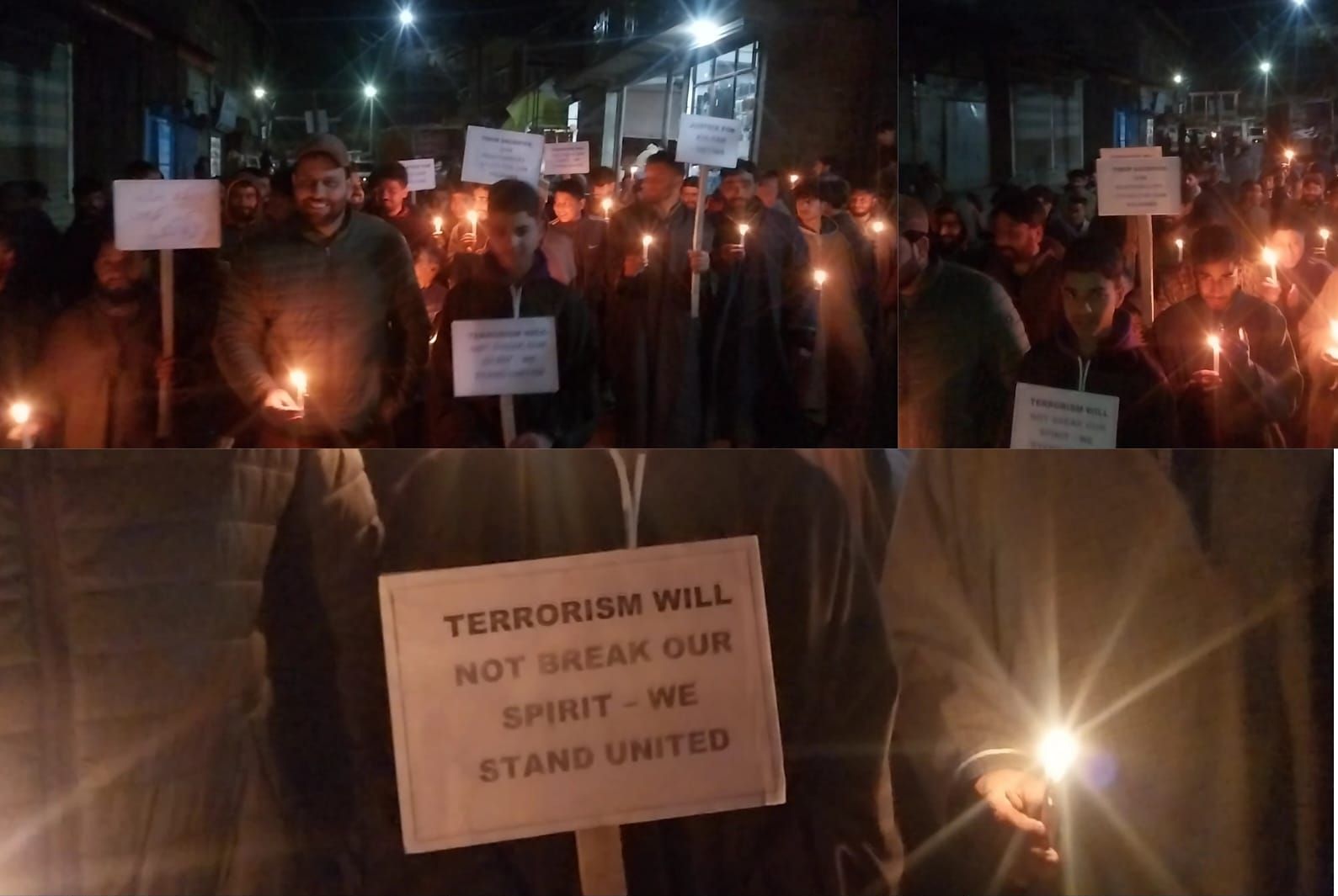 Candlelight protest held - Gadyal News Kashmir