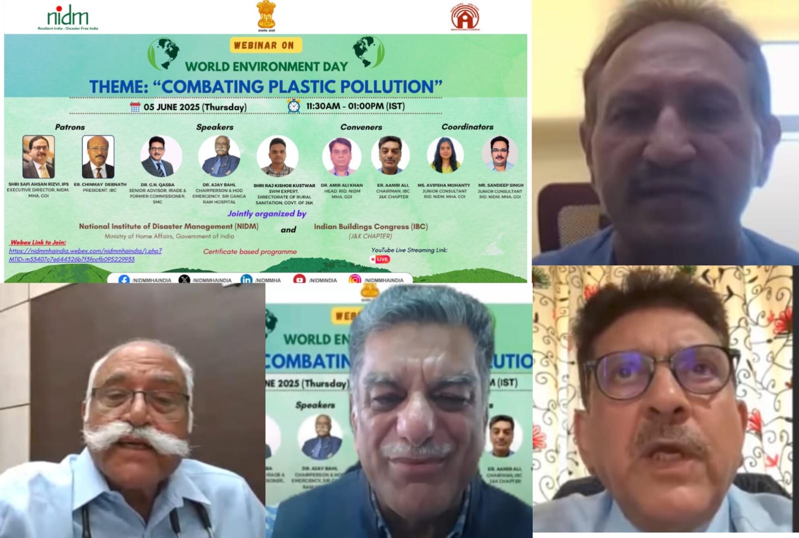 Webinar on Combating Plastic Pollution organized on World Environment ...