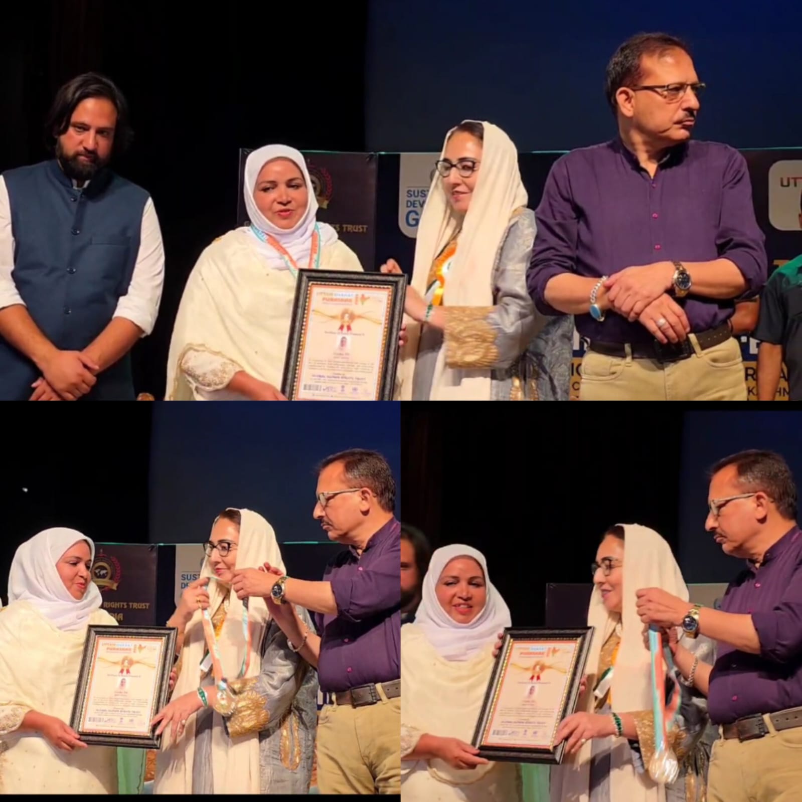 Miss Gowhar Mir Chairperson of Al Aqsa Honoured with Uttam Bharat ...