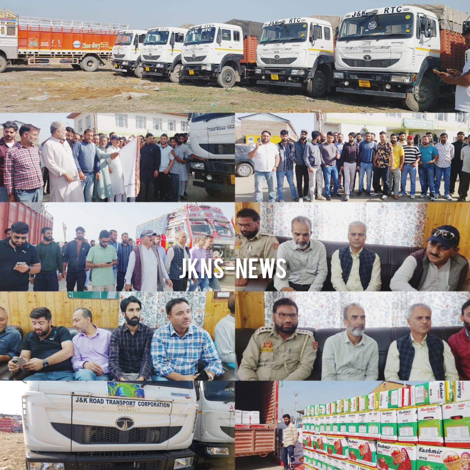 Govt Deploys Trucks to Ensure Smooth Apple Transport from Sopore Fruit ...