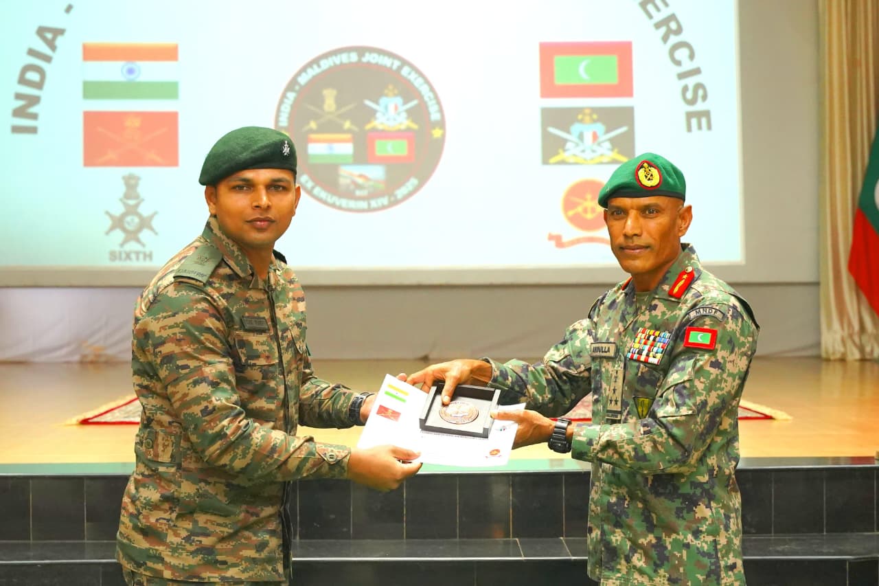 India-Maldives Joint Military Exercise ‘Ekuverin’ Concludes ...
